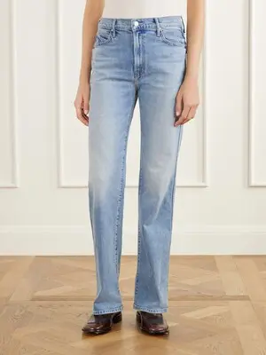 MOTHER High-waisted Straight-leg Jeans