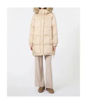 Max Mara Reversible Midi Parka In Water-repellent Plain
