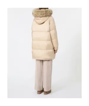 Max Mara Reversible Midi Parka In Water-repellent Plain
