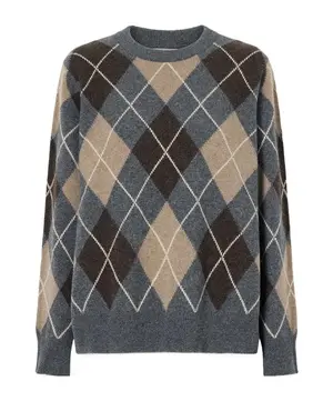 Daughter Ava Argyle Wool Sweater - No