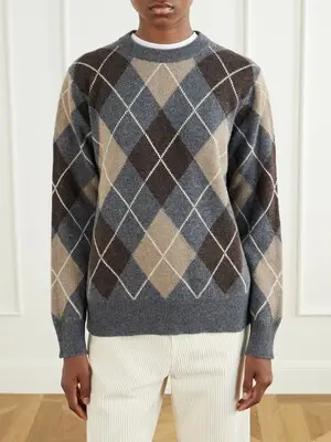Daughter Ava Argyle Wool Sweater - No