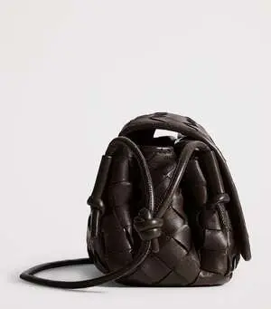 Bottega Veneta Leather Notturno Cross-body Bag - Brown