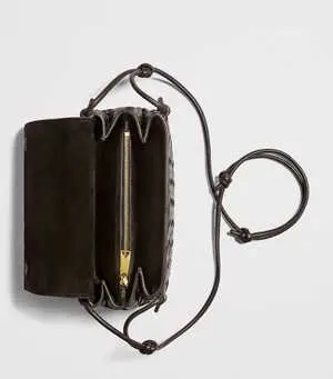 Bottega Veneta Leather Notturno Cross-body Bag - Brown