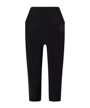 Norma Kamali Pedal Pusher Cropped Stretch-jersey Leggings