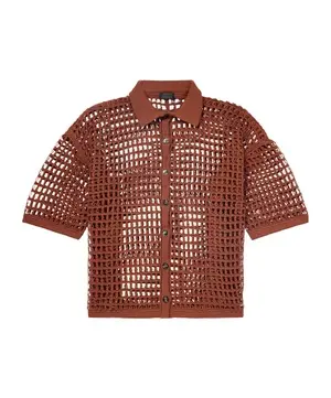 HAIGHT. Knit Cotton-blend Shirt