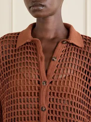 HAIGHT. Knit Cotton-blend Shirt