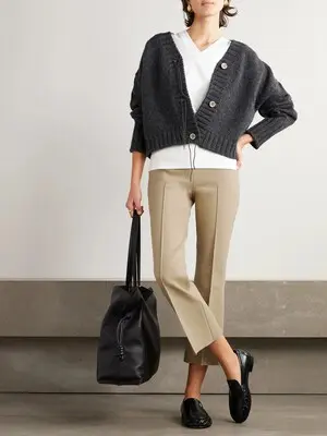 HIGH SPORT Casual Cropped Trousers