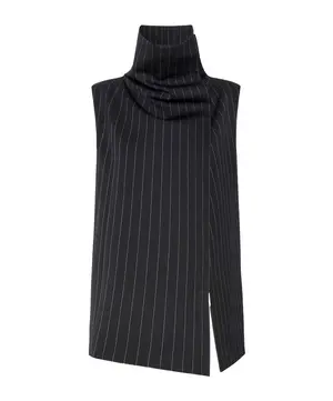 Sportmax Albata Striped Top - Black