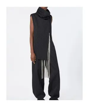 Sportmax Albata Striped Top - Black