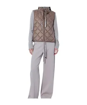Max Mara Quilted Gilet With High Neck