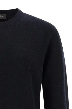 Brioni Crewneck Knitted Jumper - Blue