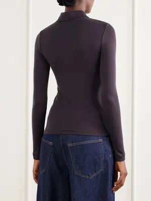 AGOLDE Stretch-lyocell Polo Shirt