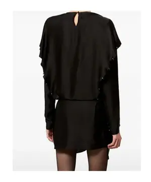 Isabel Marant Étoile Crystal-embellished Ruffled Mini Dress