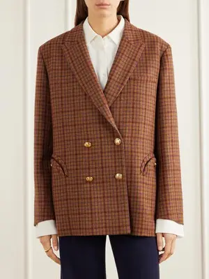BLAZÉ MILANO Classic Checkered Double- Blazer