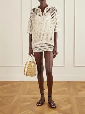 HAIGHT. Knit Cotton-blend Blouse