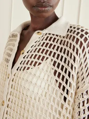 HAIGHT. Knit Cotton-blend Blouse