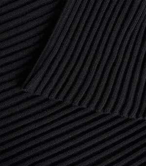 Issey Miyake Zigzag-knit High-neck Sweater
