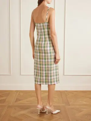 Carolina Herrera Plaid Dress