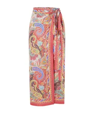 Etro Paisley-print Voile Cover-up - Multicolor