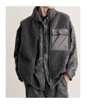 Maison Kitsuné Fleece Sleeveless Jacket