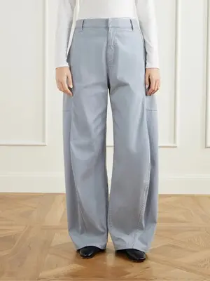 Tibi Sid Lyocell-blend Twill Wide-leg Pants - No