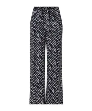DONDE ESTEBAN Estrellitas Y Olas Printed Woven Straight-leg Pants