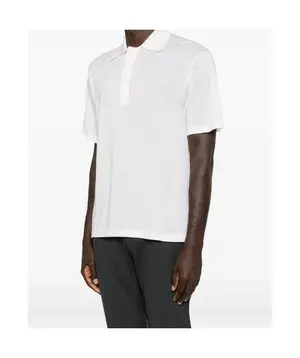 LISA YANG Short-sleeved Knit Polo Shirt