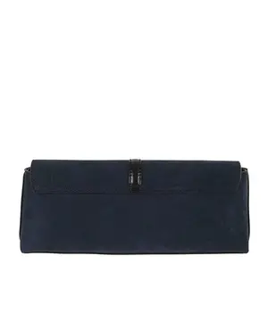 Stella McCartney Ryder Suede-effect Shoulder Bag - Navy