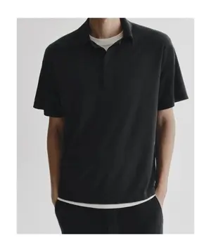 LISA YANG Short-sleeved Knit Polo Shirt