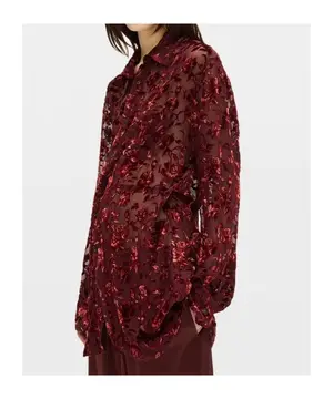 ANN DEMEULEMEESTER Elisabeth Floral-devoré Shirt