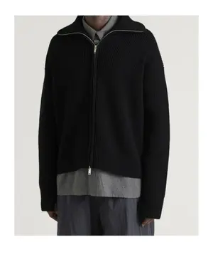 Studio Nicholson Sandos Zip-up Cardigan - Black