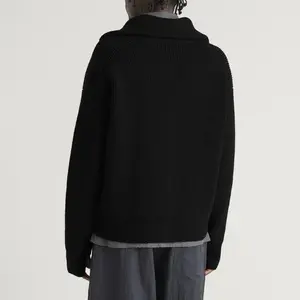 Studio Nicholson Sandos Zip-up Cardigan - Black