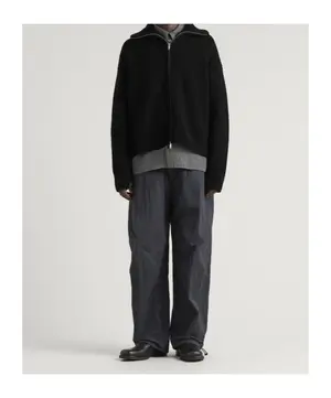 Studio Nicholson Sandos Zip-up Cardigan - Black