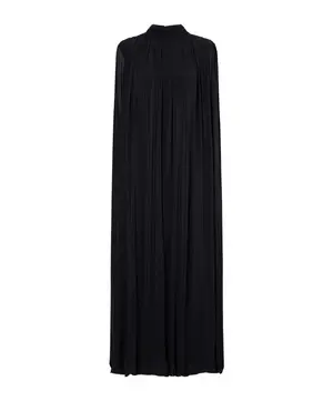 Tove Cape-effect Draped Jersey Maxi Dress