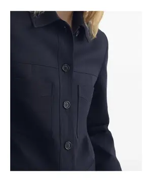 NILI LOTAN Susannah Button-up Jacket - Blue
