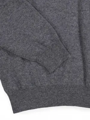 LISA YANG Quarter-zip Knitted Sweater - Grey