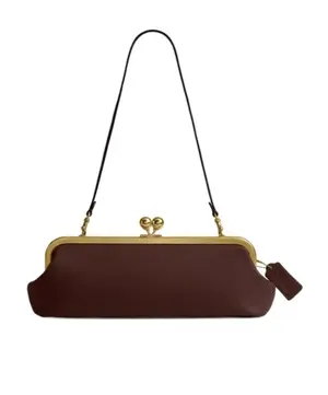 COACH Kisslock Frame Bag 30 Shoulder Bag - Brass Maple