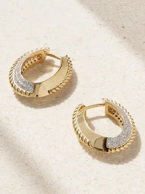 Yvonne Léon 18k Gold Woven Earrings
