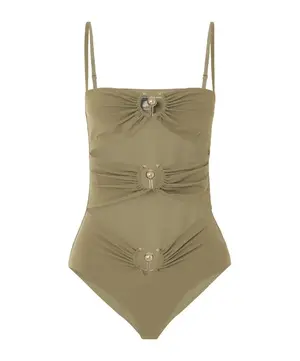 Christopher Esber Cutout Gold Ring Swimsuit
