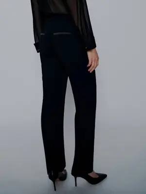 Marella Casual Trousers With Metal Buckle Details