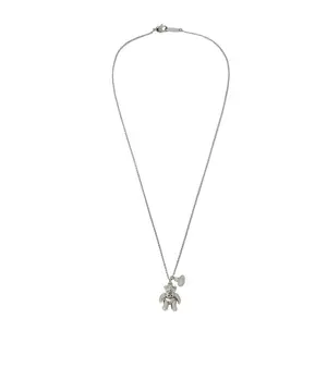 VIVIENNE WESTWOOD Ruby Bear Pendant Necklace - Gray