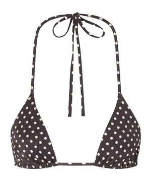 Matteau The String Polka-dot Triangle Bikini Top - No
