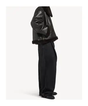 Balenciaga Oversized Shearling-collar Jacket