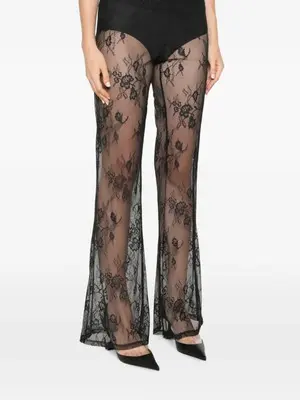 Patrizia Pepe Lace Flared Casual Trousers