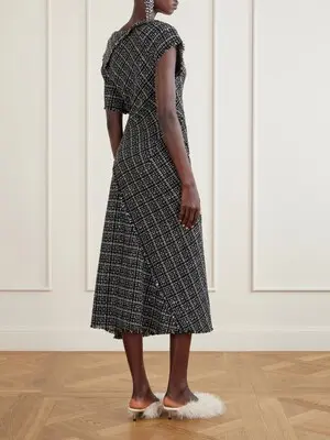 Erdem Cotton-blend Tweed Midi Dress - No