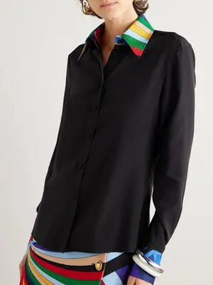 Emilio Pucci Printed Silk-crepe Shirt