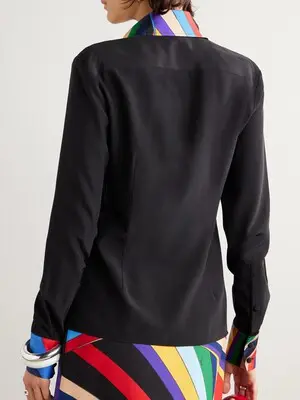 Emilio Pucci Printed Silk-crepe Shirt