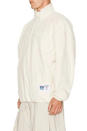 WILLY CHAVARRIA Willy Half-zip Performance Jacket - Cream