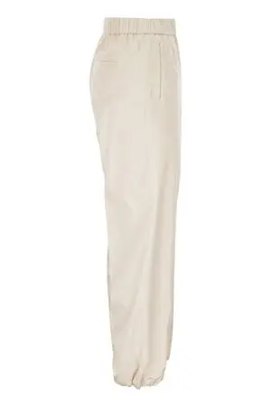 Peserico Casual Pants With An Elastic Waistband - Beige