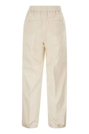 Peserico Casual Pants With An Elastic Waistband - Beige